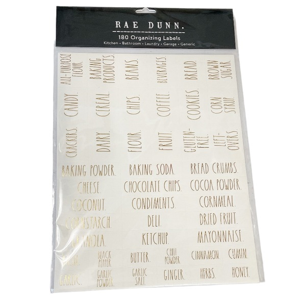Rae Dunn | Other | New Rae Dunn 8 Organizing Labels | Poshmark